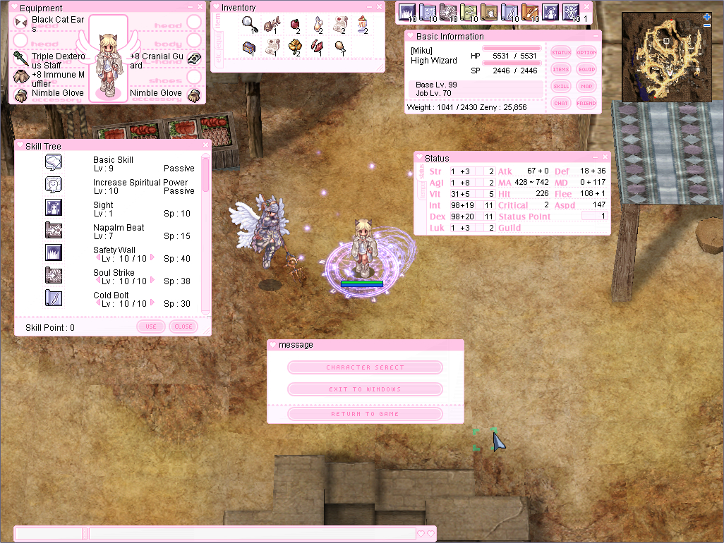 Skin Pink para Ragnarok Online – cherryhoney